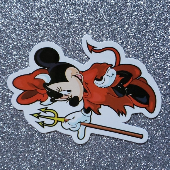 Disney | Design | Minnie Mouse Devil Waterproof Sticker Disney | Poshmark
